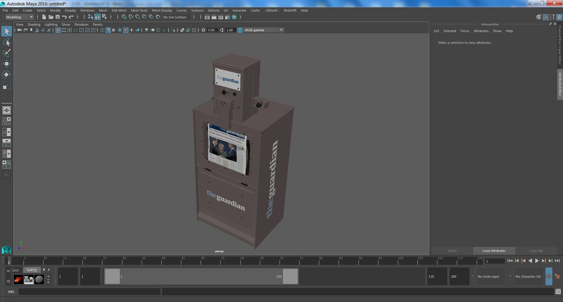 3D Newspaper Vending Machine Model - TurboSquid 2229460