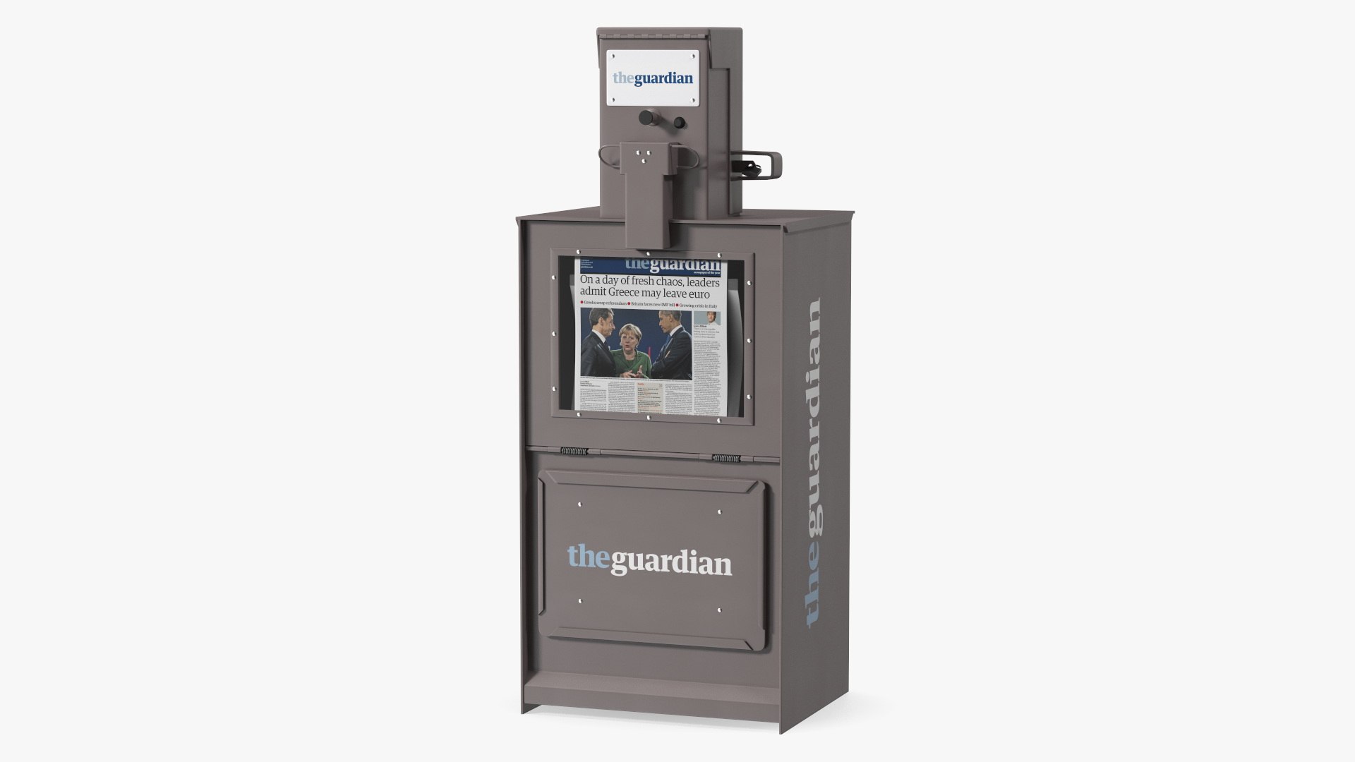 3D Newspaper Vending Machine Model - TurboSquid 2229460