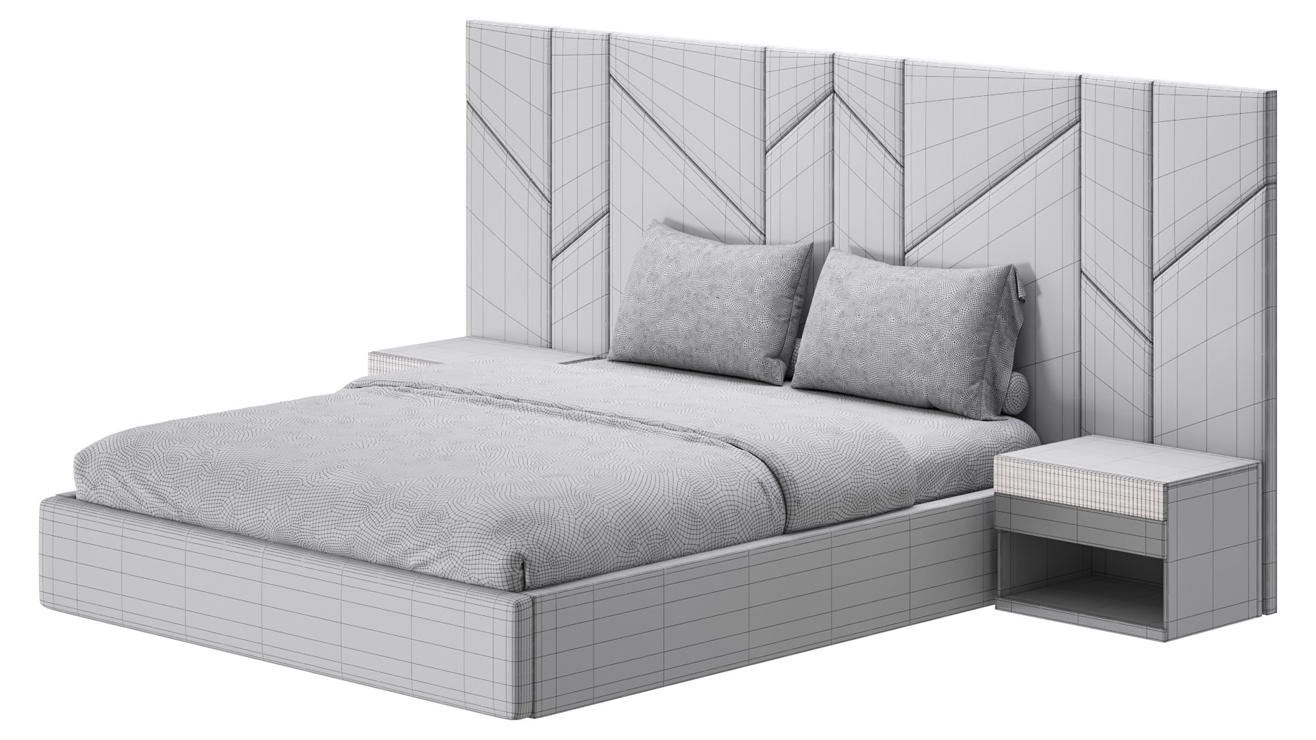 3D VERCELLI III BED Model - TurboSquid 2233941
