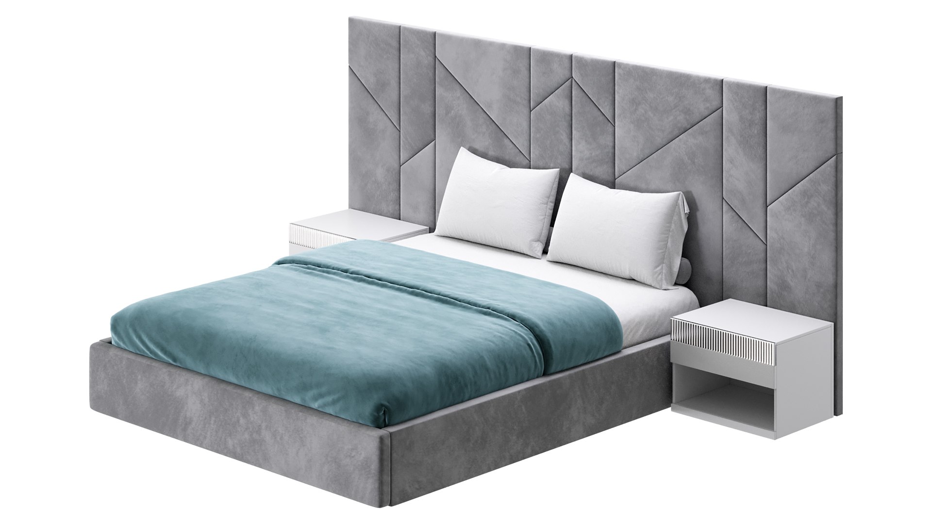 3D VERCELLI III BED Model - TurboSquid 2233941