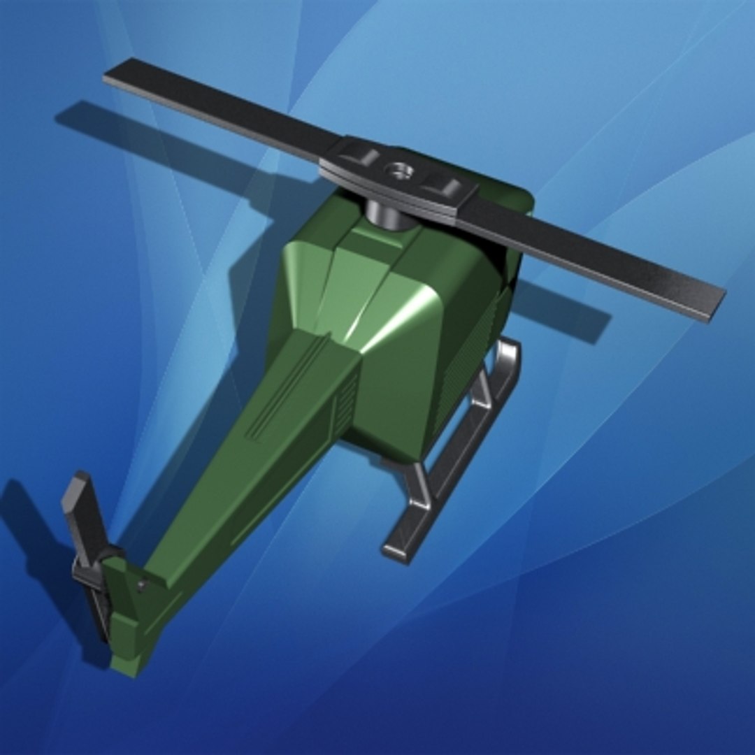 3d toy helicopter