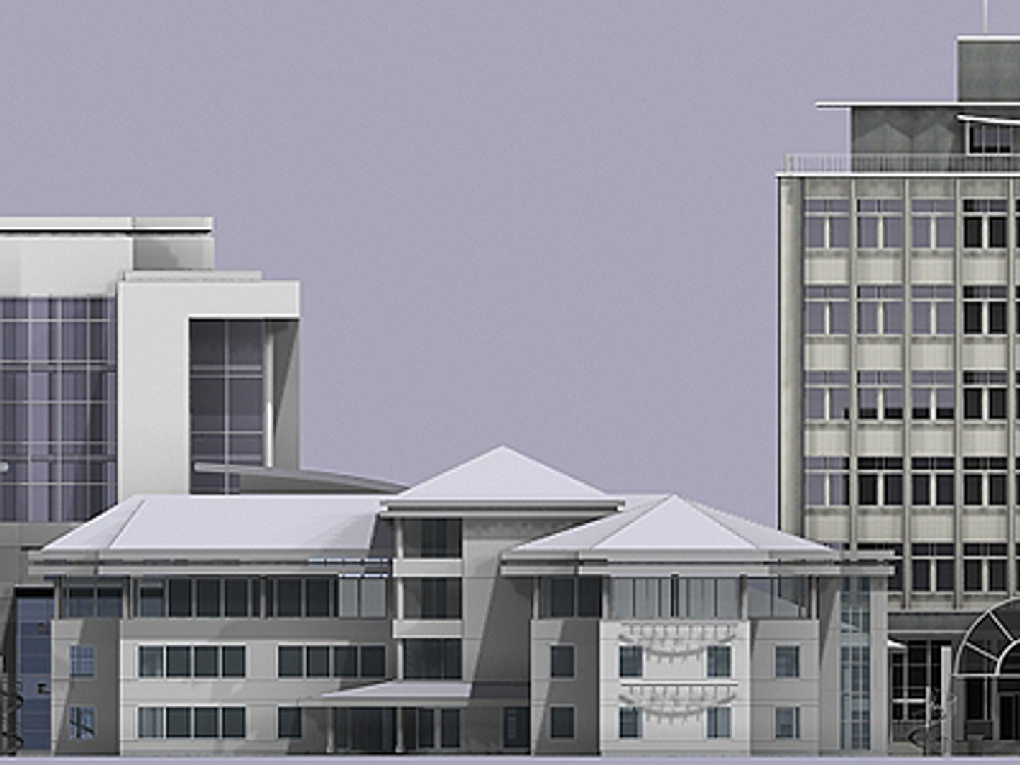 office buildings 3d model
