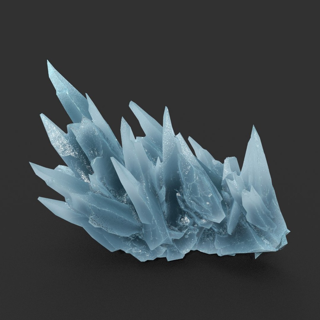 3D 8 Low poly PBR Scifi Spiky Ice model - TurboSquid 2163150