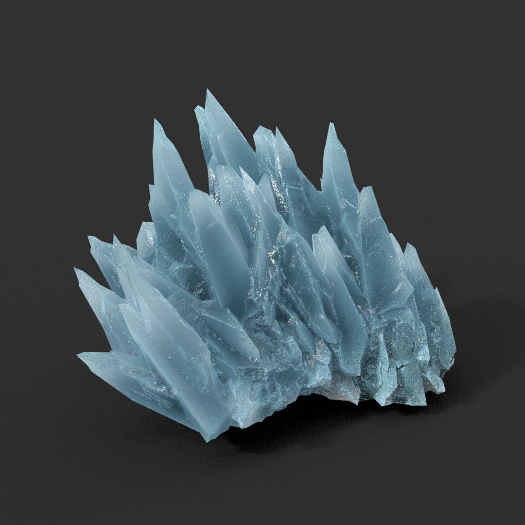 3D 8 Low poly PBR Scifi Spiky Ice model - TurboSquid 2163150