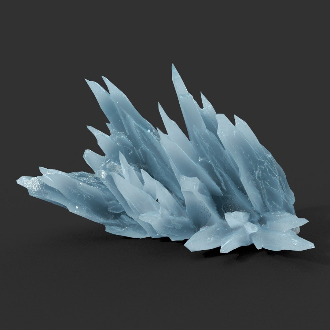 3D 8 Low poly PBR Scifi Spiky Ice model - TurboSquid 2163150