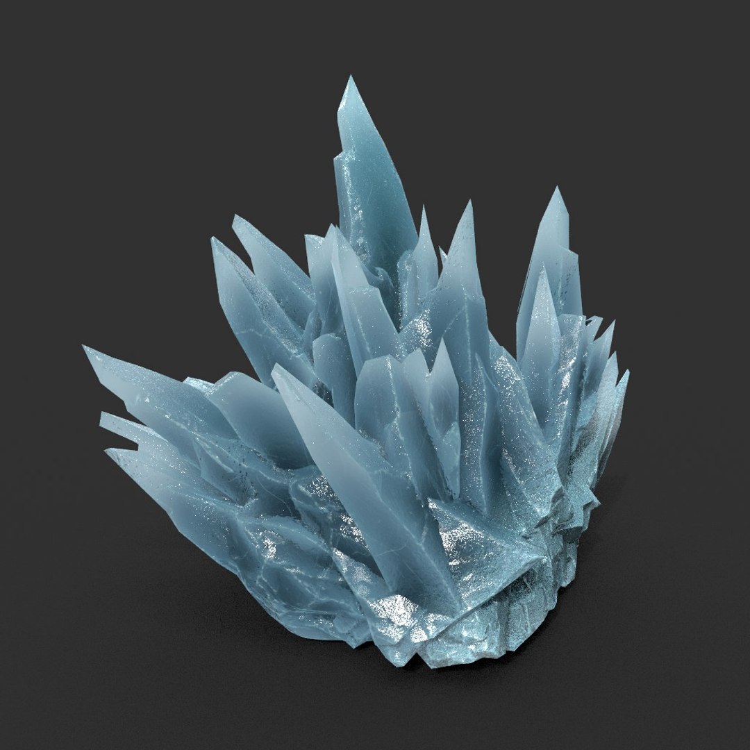 3D 8 Low poly PBR Scifi Spiky Ice model - TurboSquid 2163150