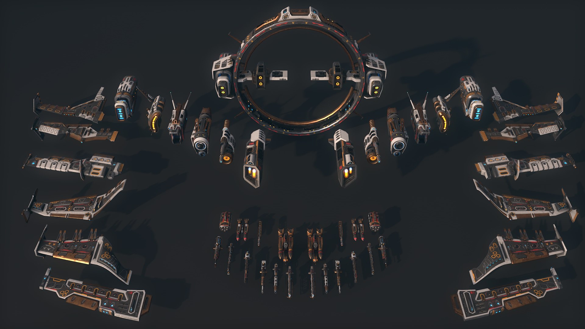 Spacecraft 02 Modular Pack model - TurboSquid 1810170