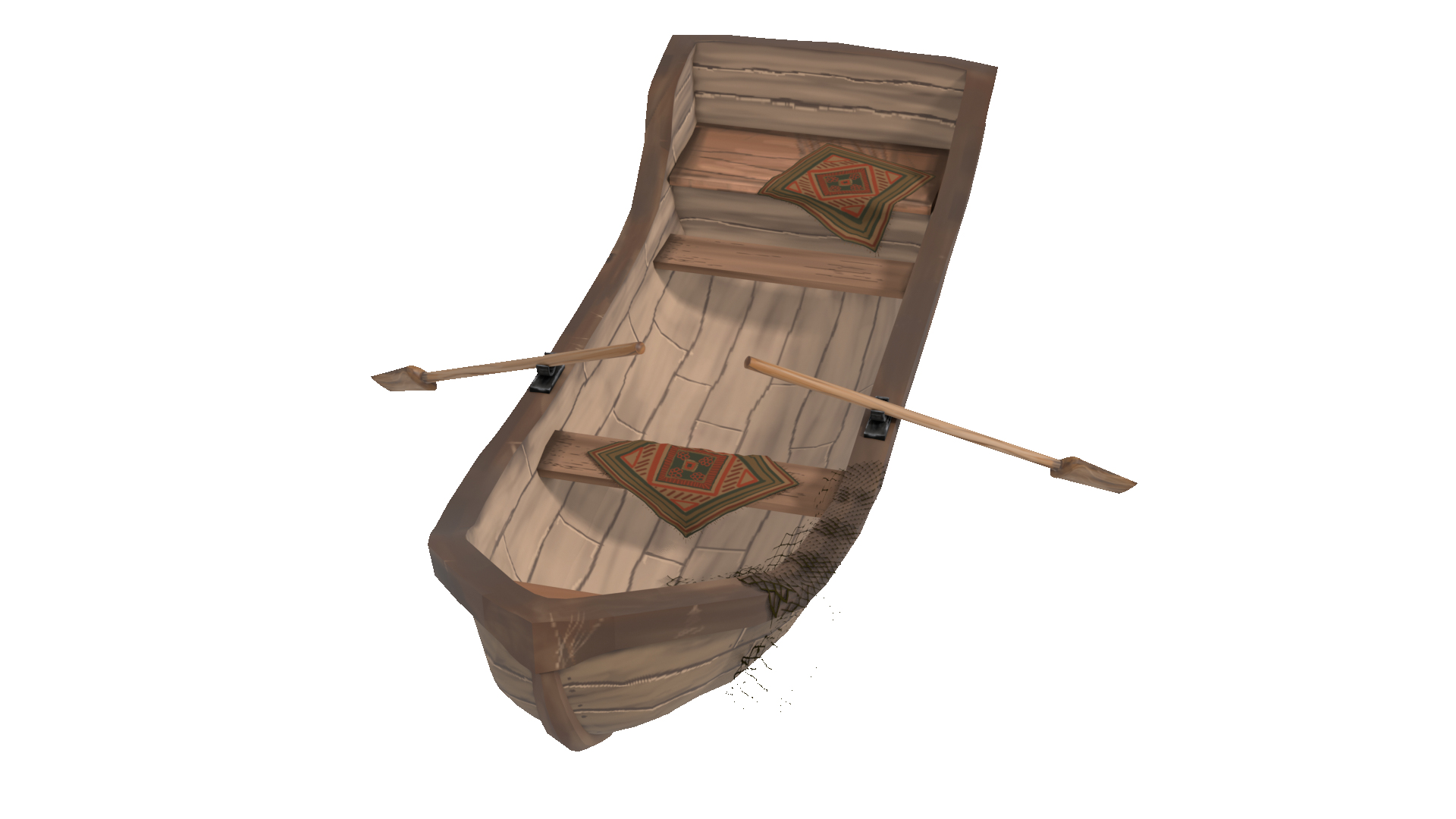 3D Model Stylized Small Boat - TurboSquid 2074456