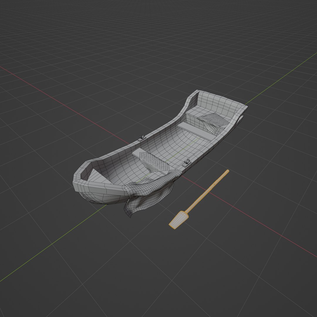3D Model Stylized Small Boat - TurboSquid 2074456