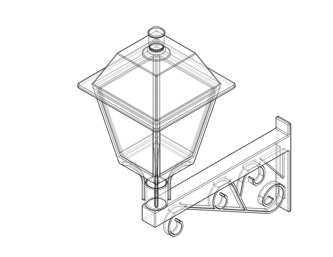 Wall Street Light 01 3D Model - TurboSquid 2141781