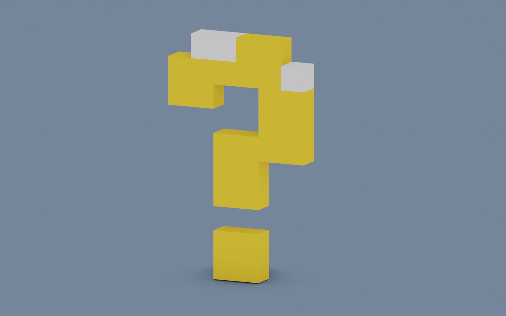 3D Question Mark 8 Bit Low Poly Game Asset - TurboSquid 1945395