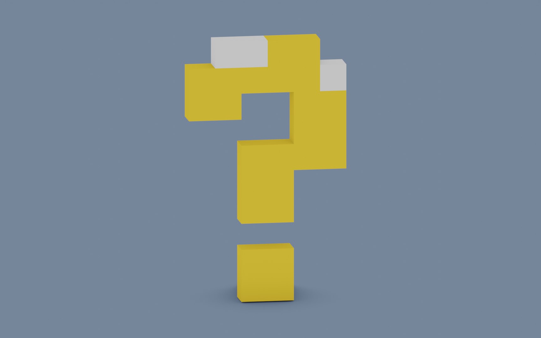 3D Question Mark 8 Bit Low Poly Game Asset - TurboSquid 1945395