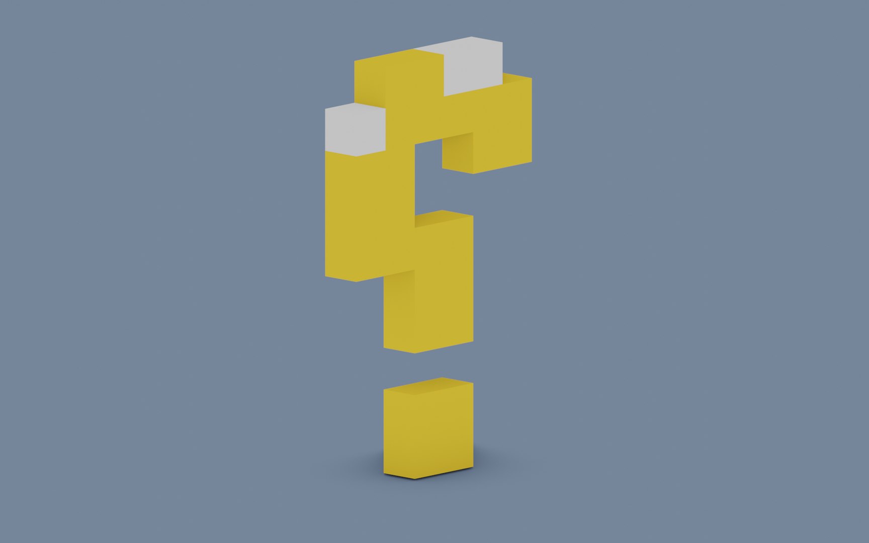 3D Question Mark 8 Bit Low Poly Game Asset - TurboSquid 1945395