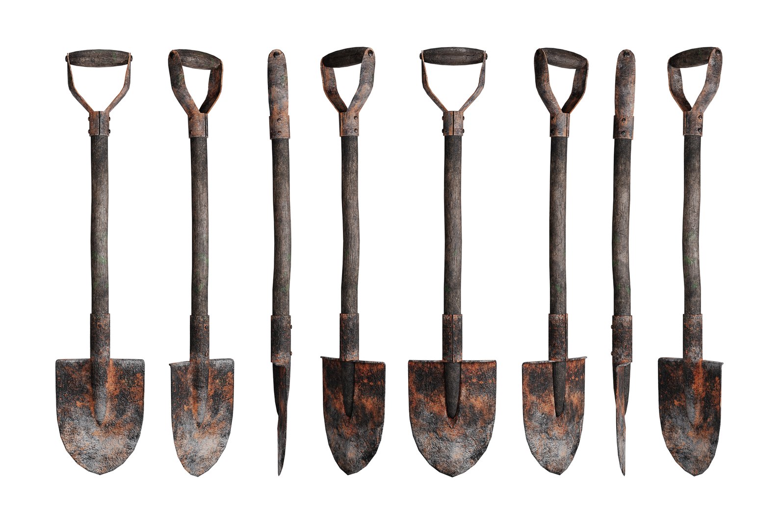 Old Shovel 3D Model - TurboSquid 2282476