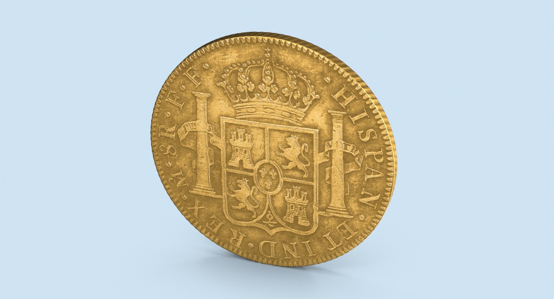 3d Max Gold Doubloon