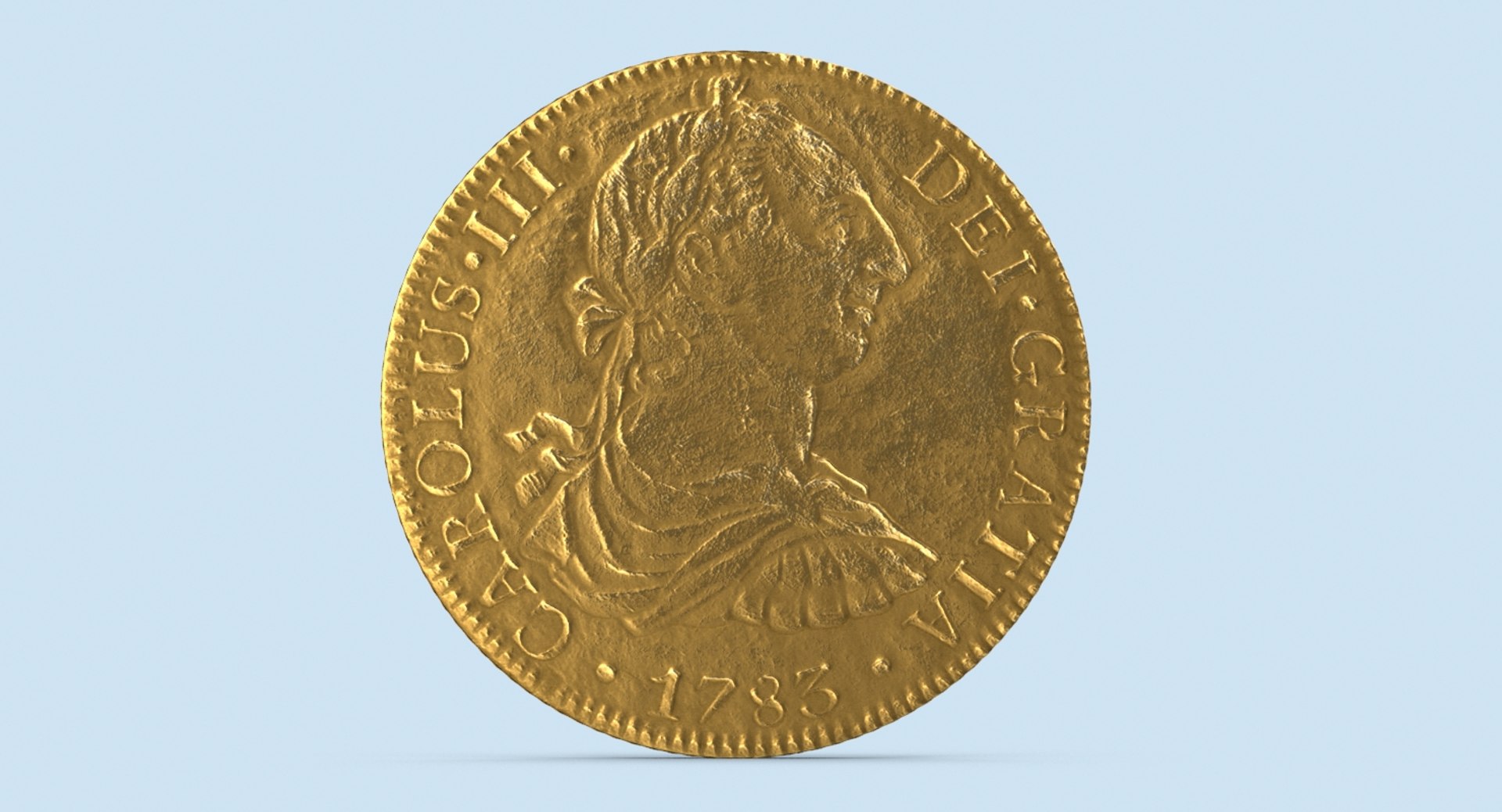 3d Max Gold Doubloon