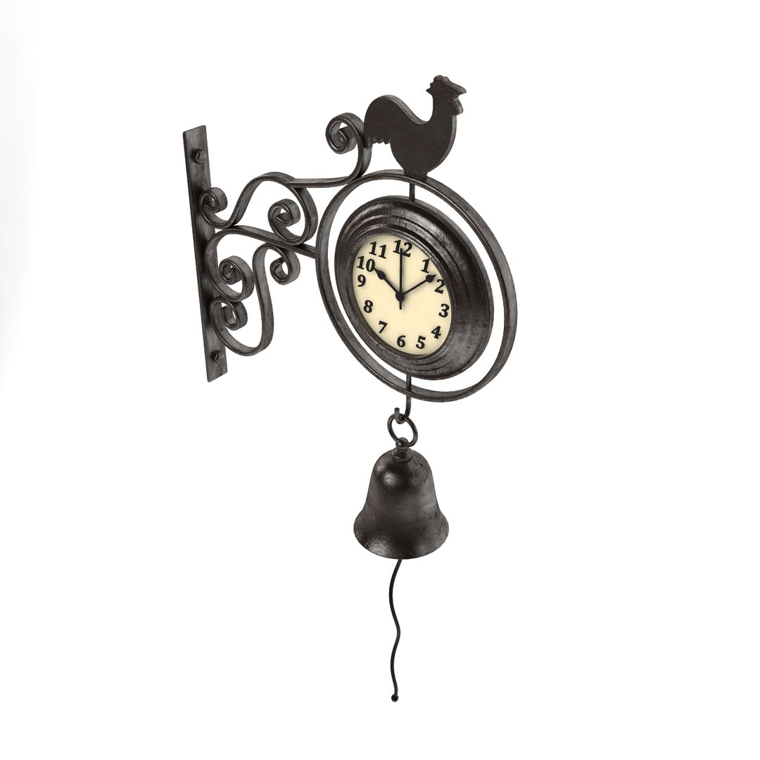 3d model outdoor clock