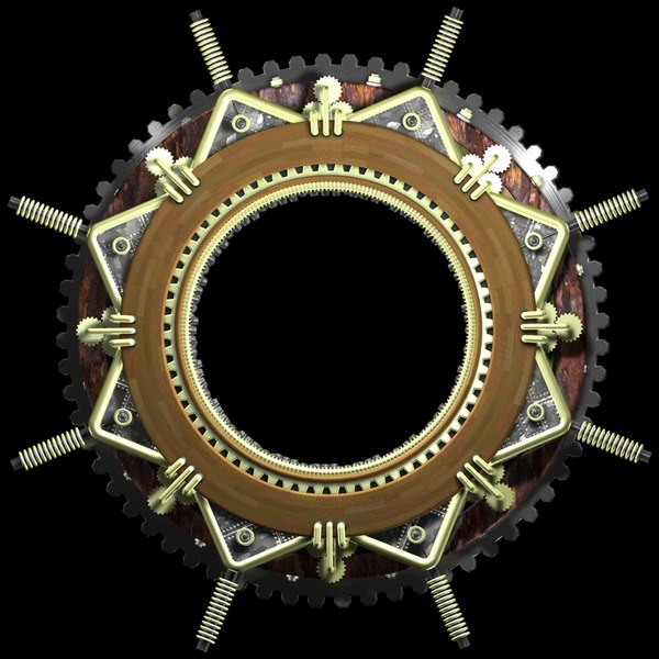 cinema4d steampunk window frame