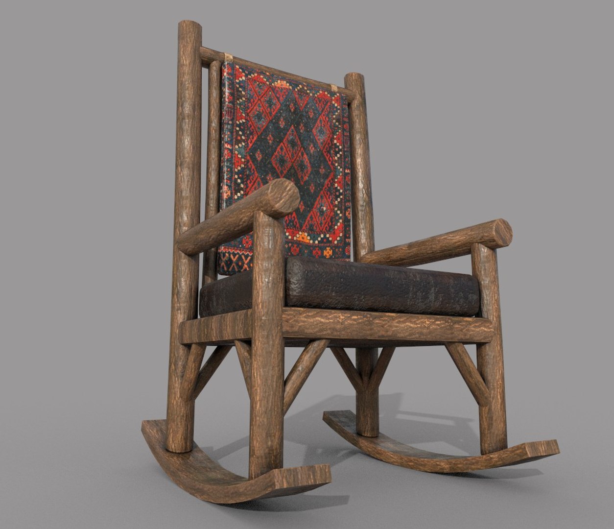 Wooden Ancient Chair 3D - TurboSquid 1734546