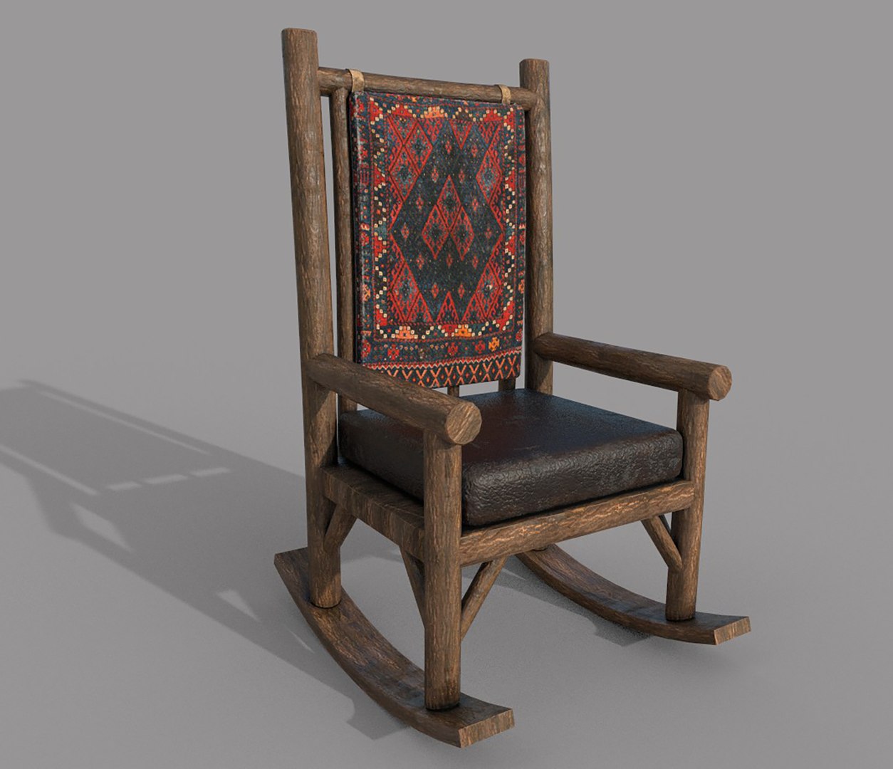 Wooden Ancient Chair 3D - TurboSquid 1734546