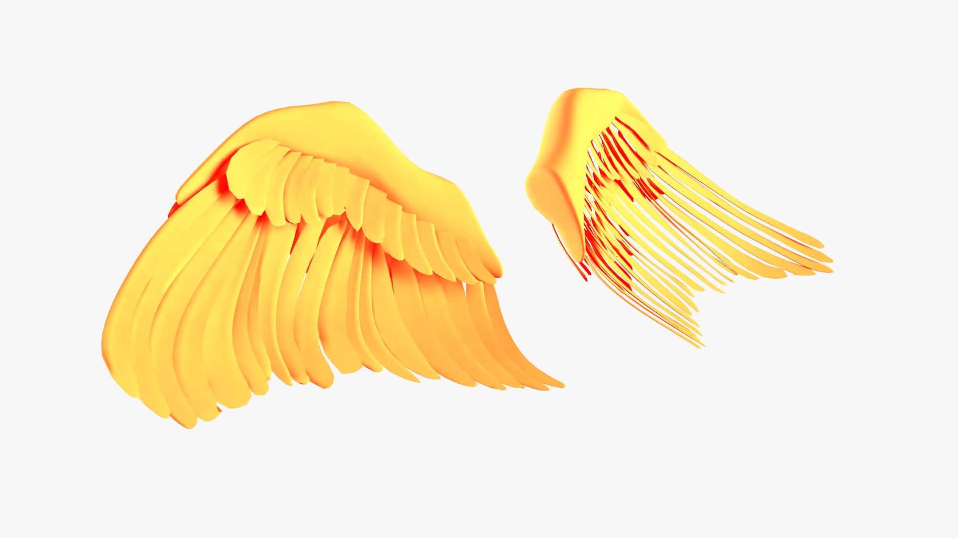 Low poly wings 3D model - TurboSquid 1965852