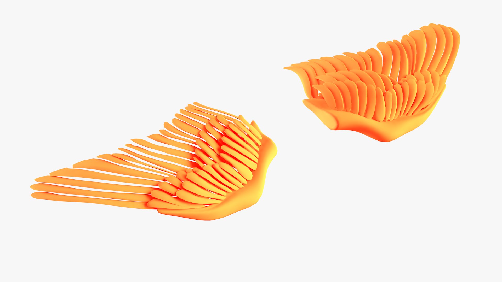 Low poly wings 3D model - TurboSquid 1965852