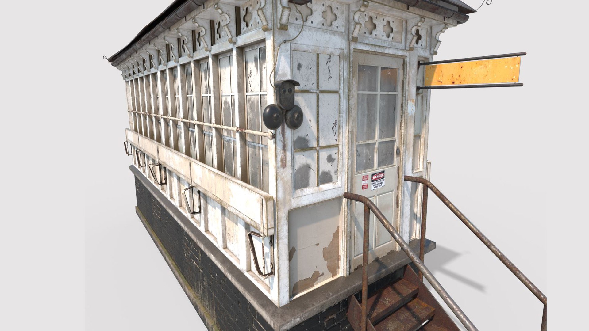 Old Signal Box 3D Model - TurboSquid 2084517