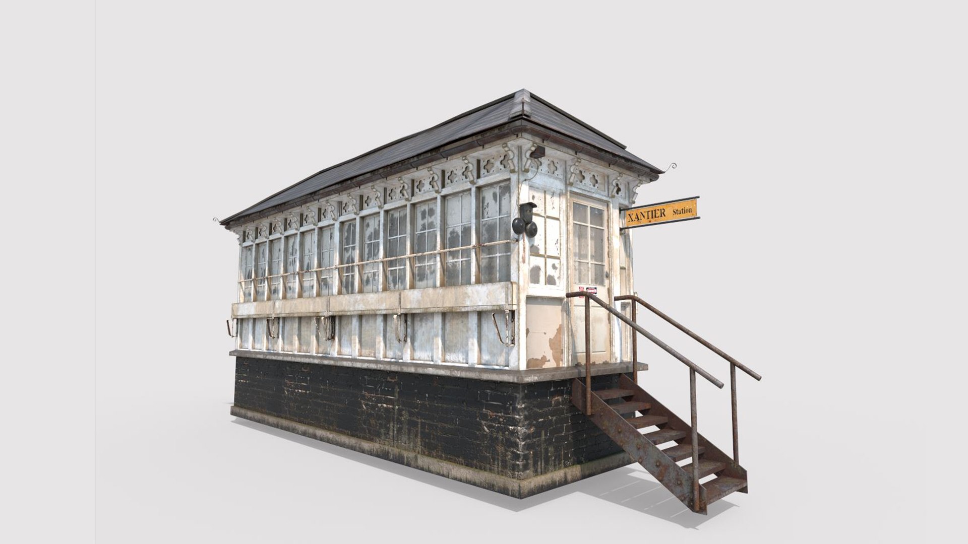 Old Signal Box 3D Model - TurboSquid 2084517