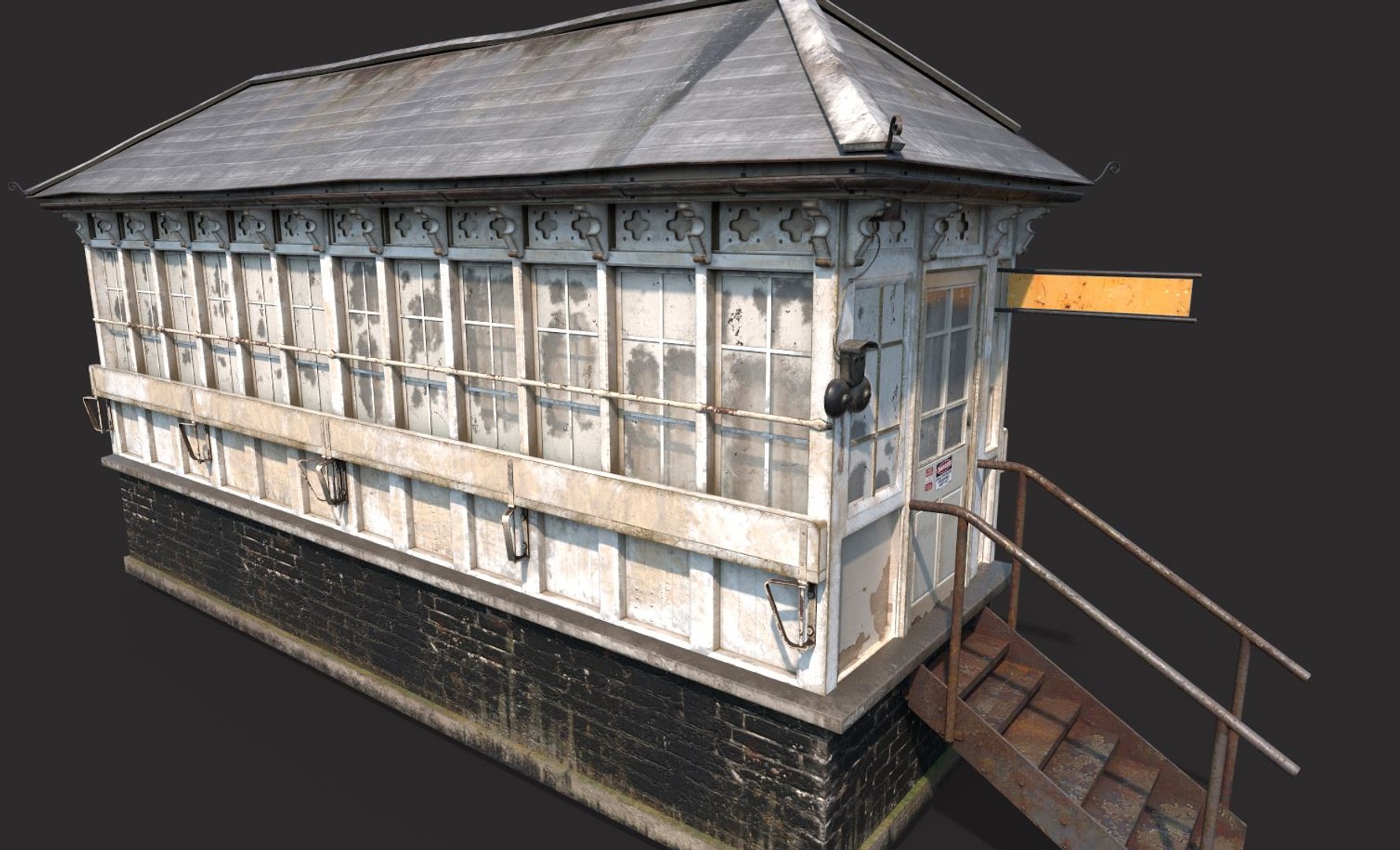 Old Signal Box 3D Model - TurboSquid 2084517