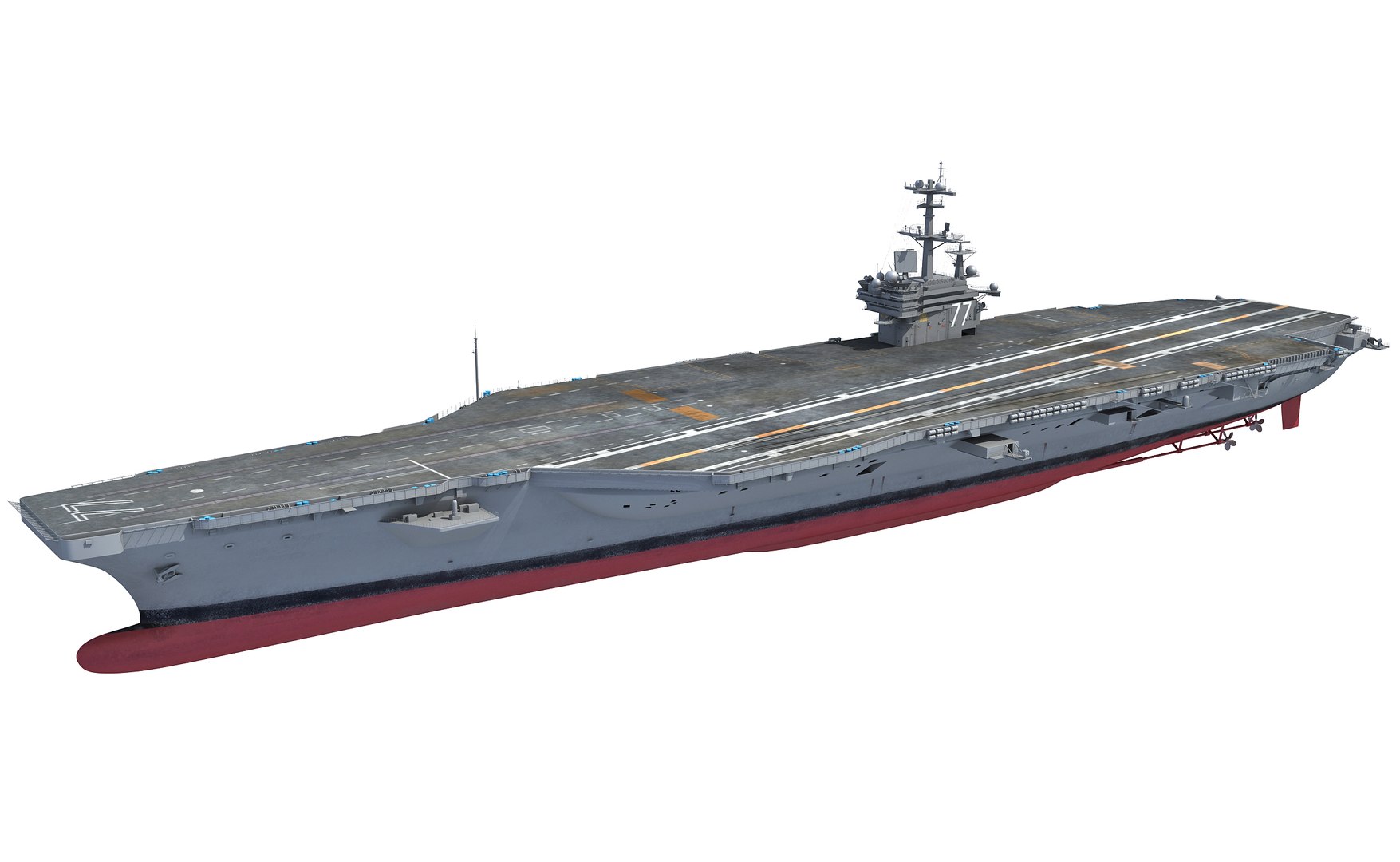 Uss George H W Bush 3d Model