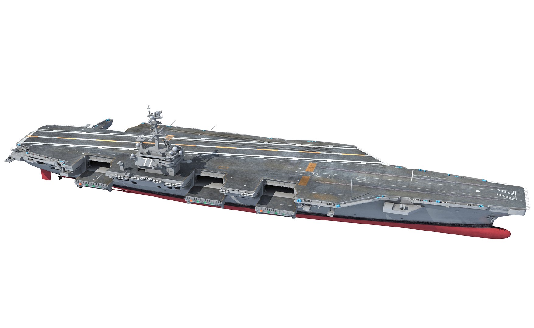 Uss George H W Bush 3d Model