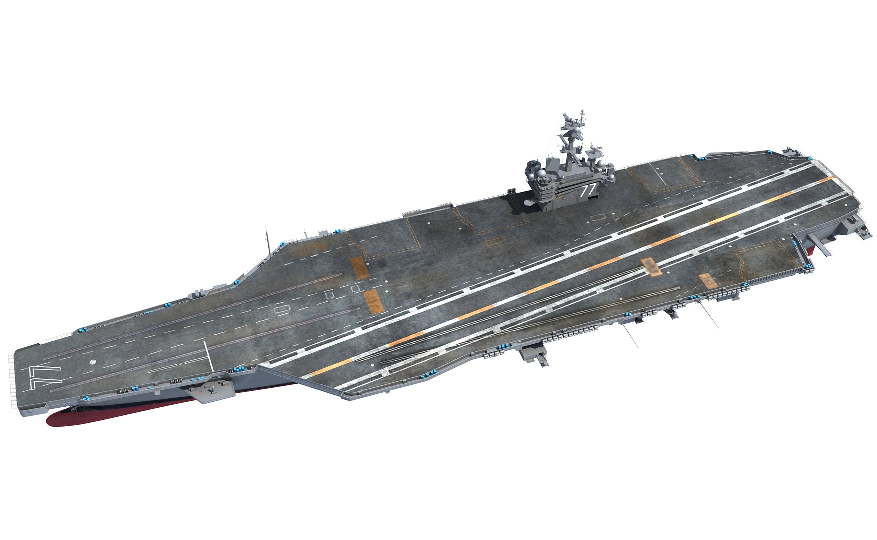Uss George H W Bush 3d Model