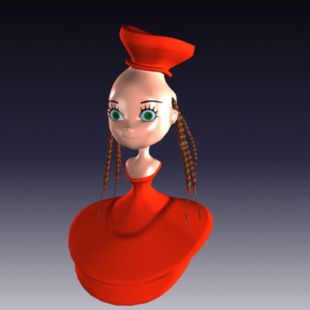 3d alien girl female woman model