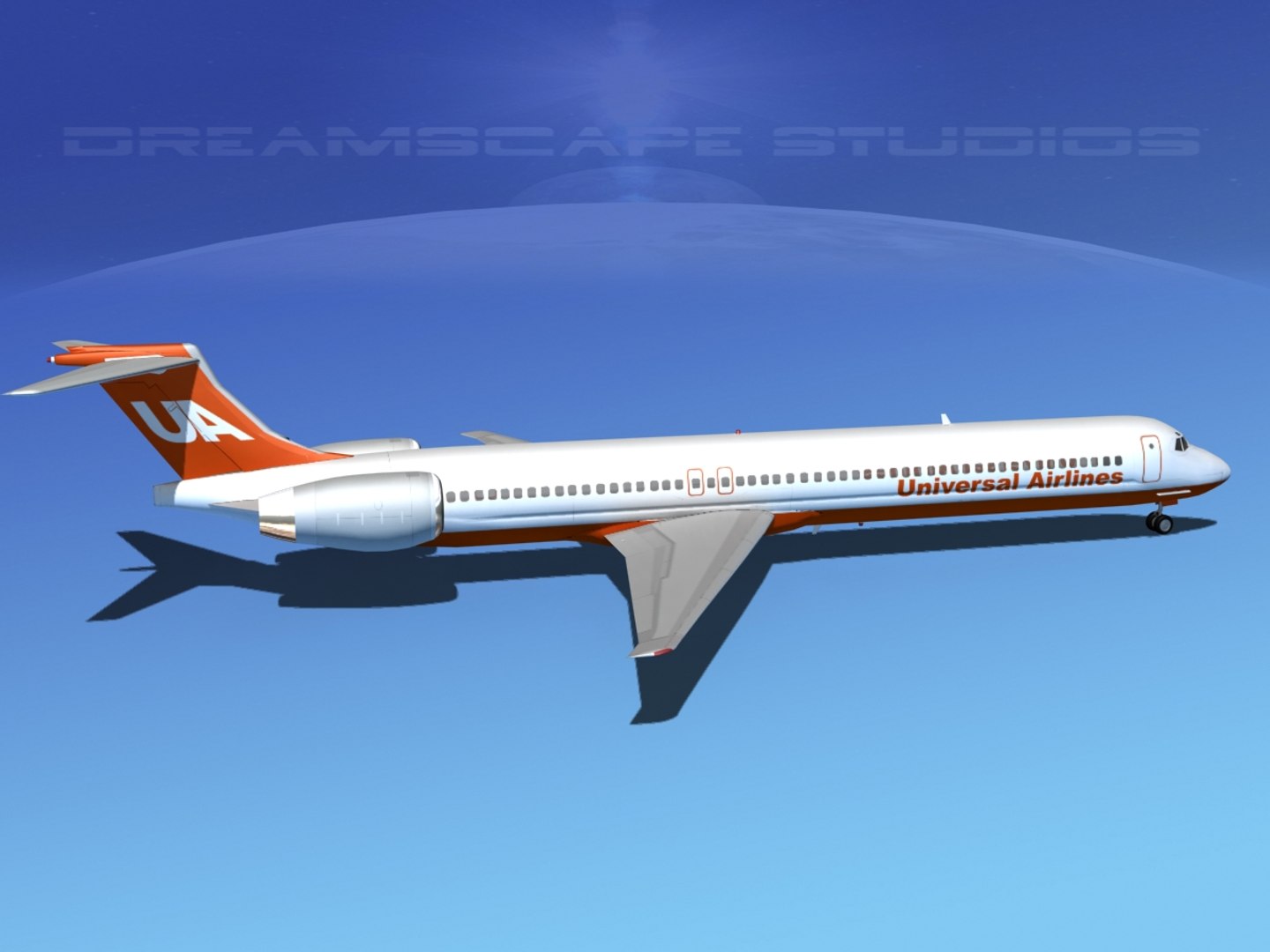 3d Model Mcdonnell Douglas Md-80 Airliners