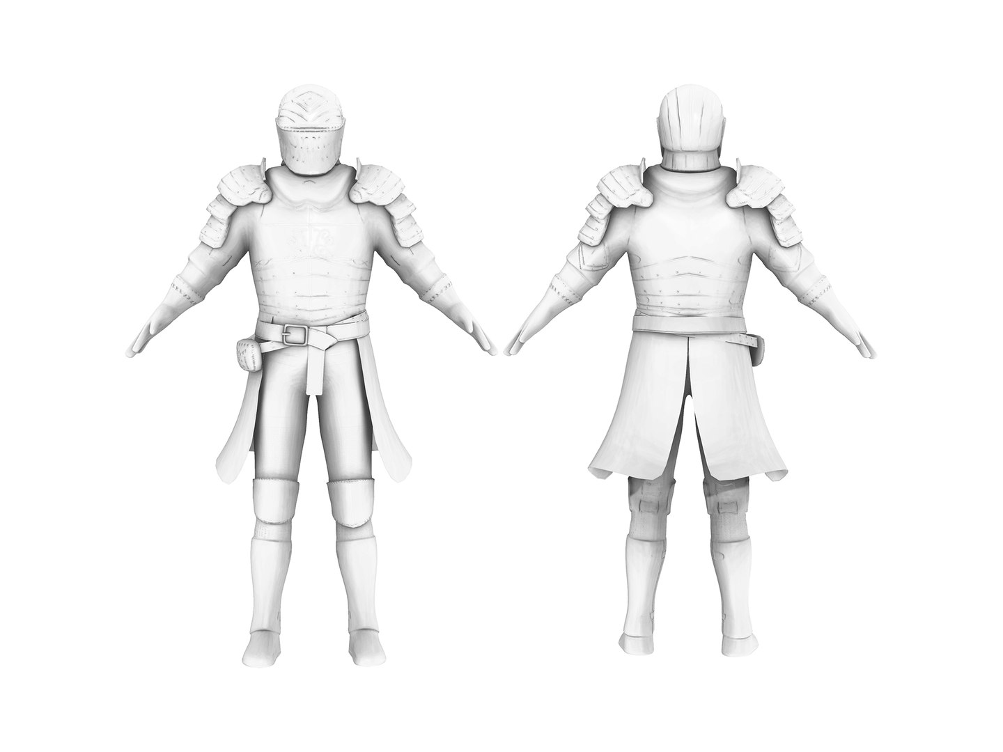 3D Knight Character Shield Sword - TurboSquid 1492444