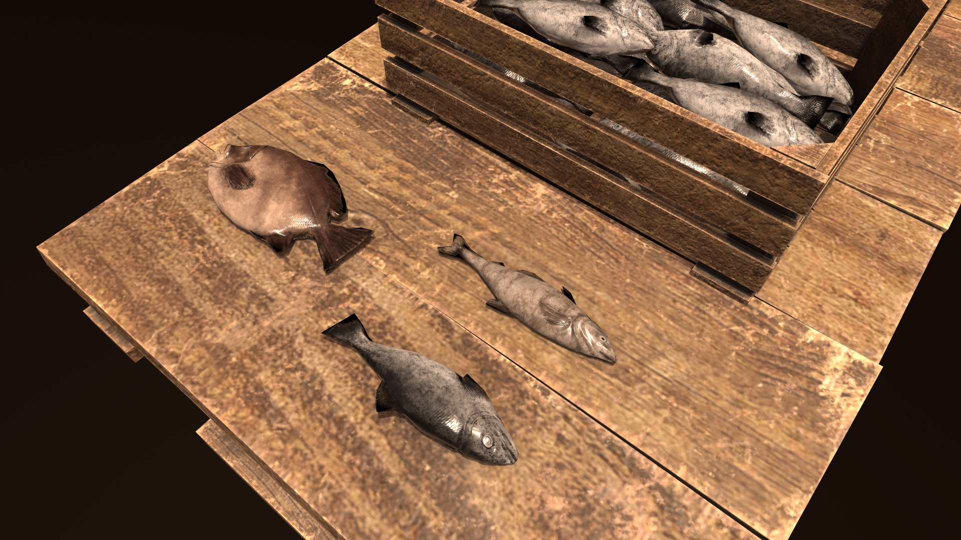 Fish Market 3D Model - TurboSquid 1746373
