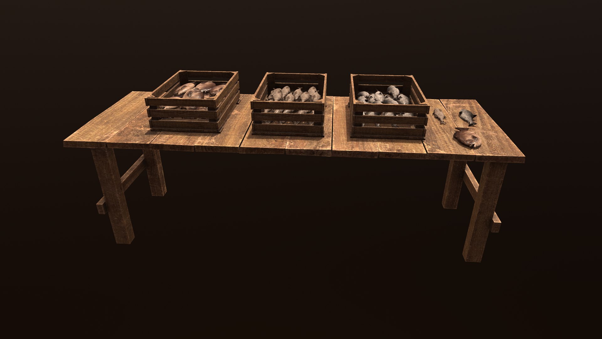 Fish Market 3D Model - TurboSquid 1746373