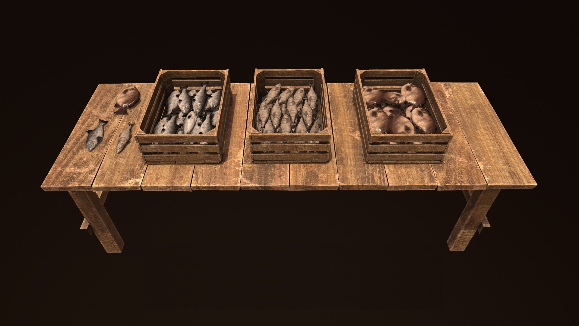 Fish Market 3D Model - TurboSquid 1746373