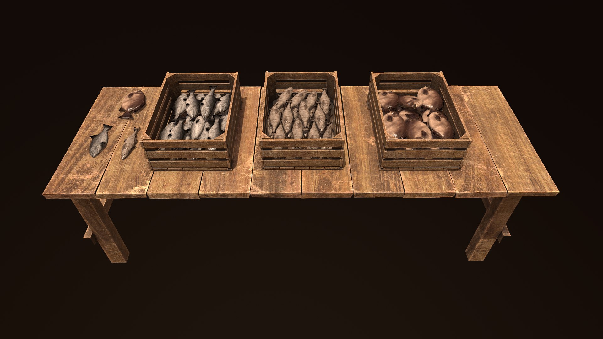 Fish Market 3D Model - TurboSquid 1746373