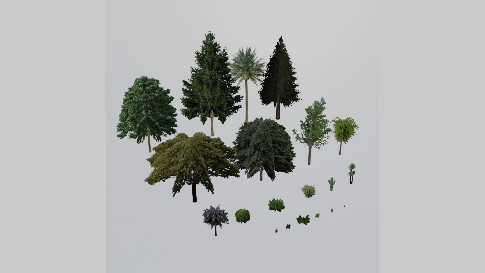 3D LOW POLY VEGETATION PACK RETRO - TurboSquid 2313921