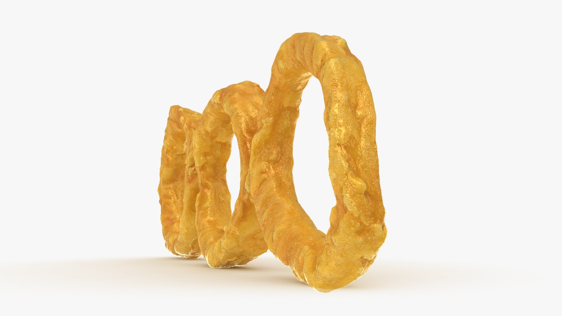 Crispy Fried Calamari 3d Model Turbosquid 2080438
