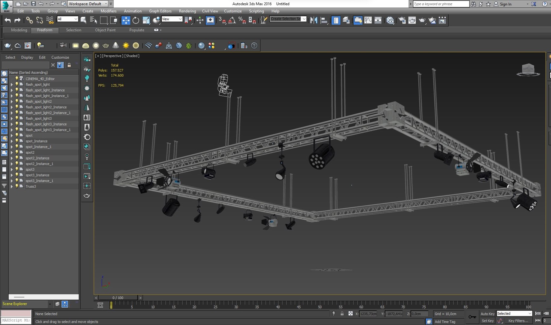 Light Truss 3 3D Model - TurboSquid 2085068