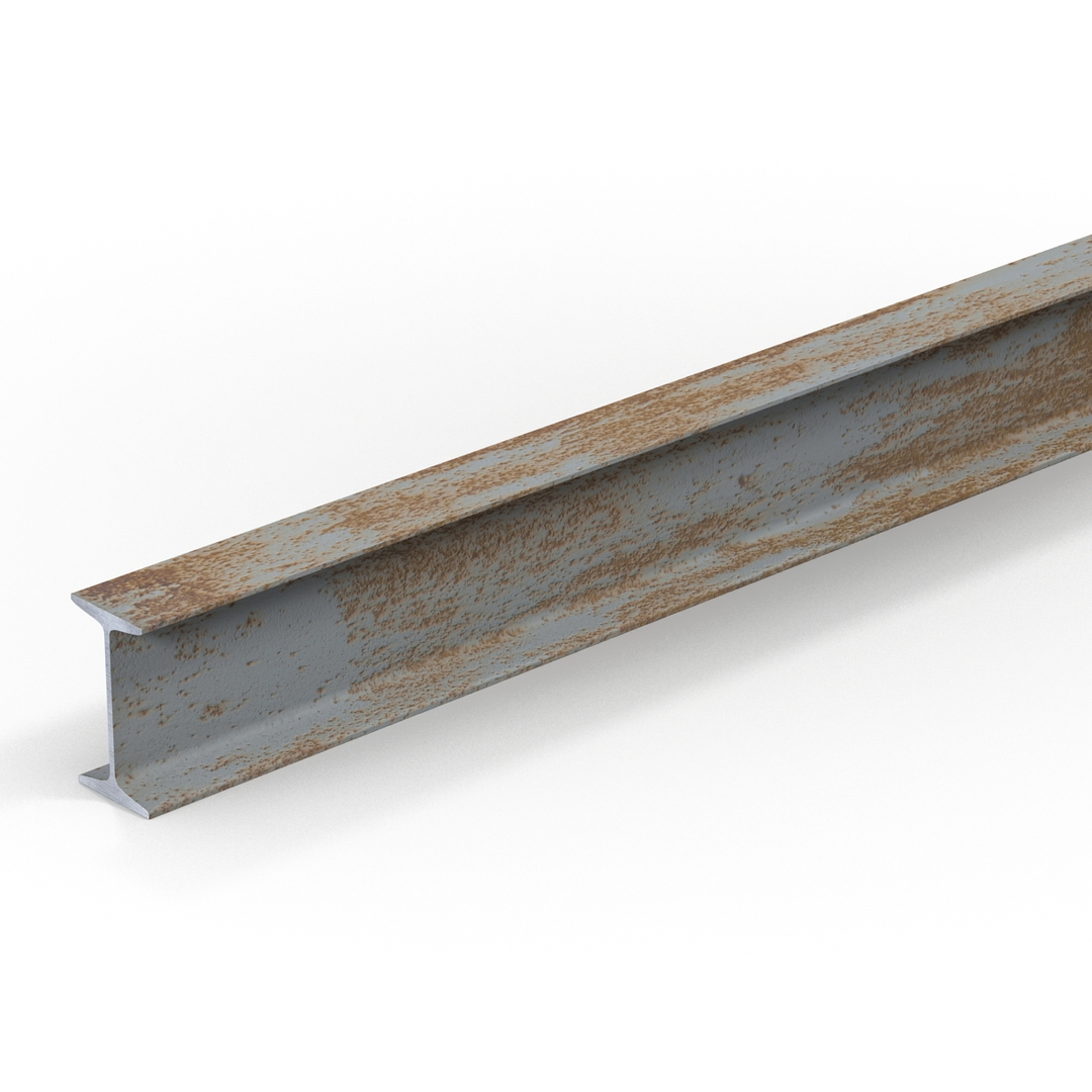 3d model iron beam 3