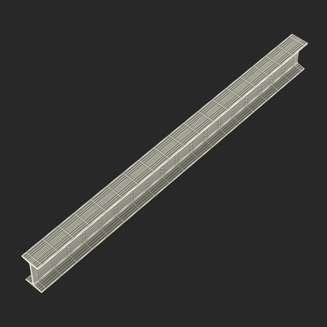 3d model iron beam 3