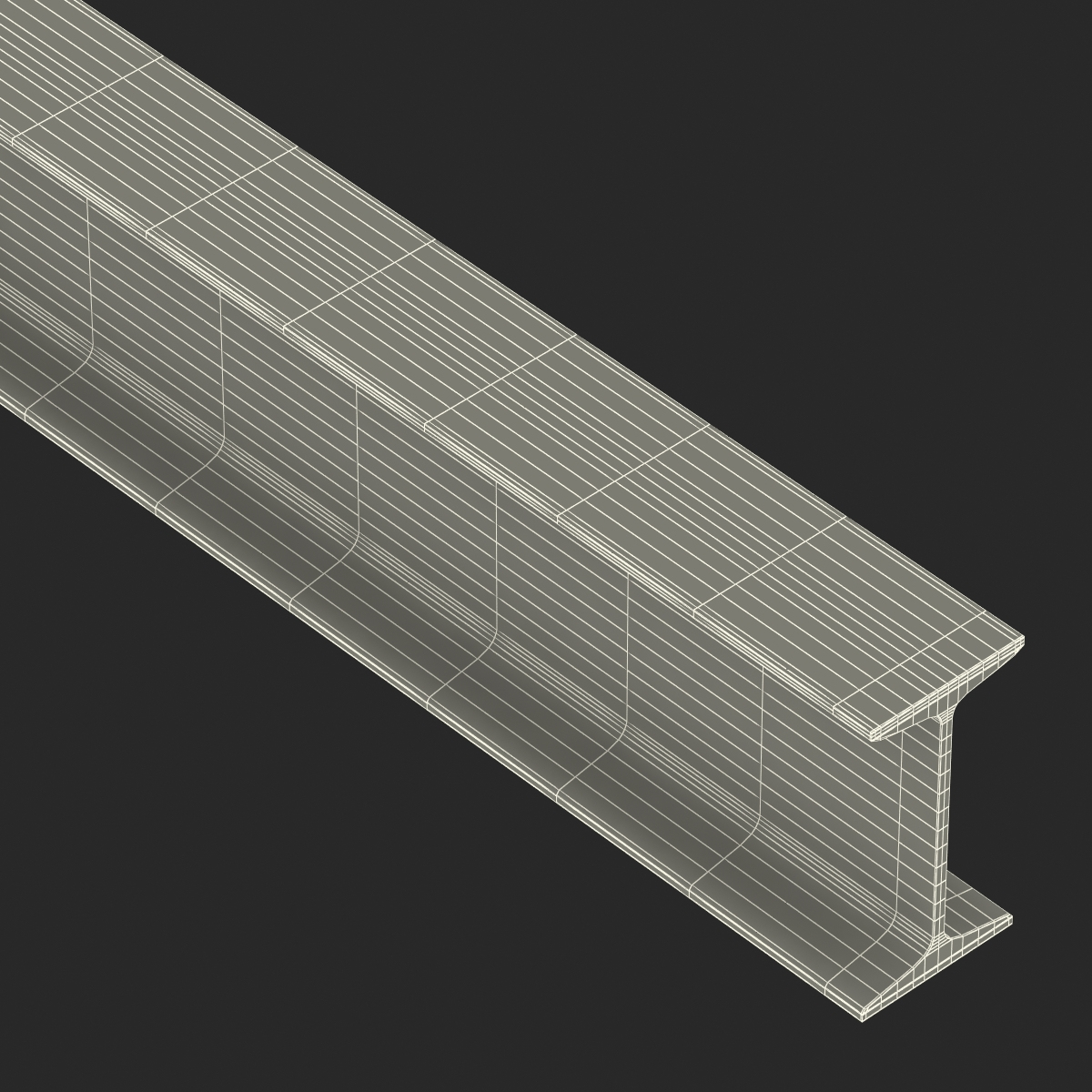 3d model iron beam 3