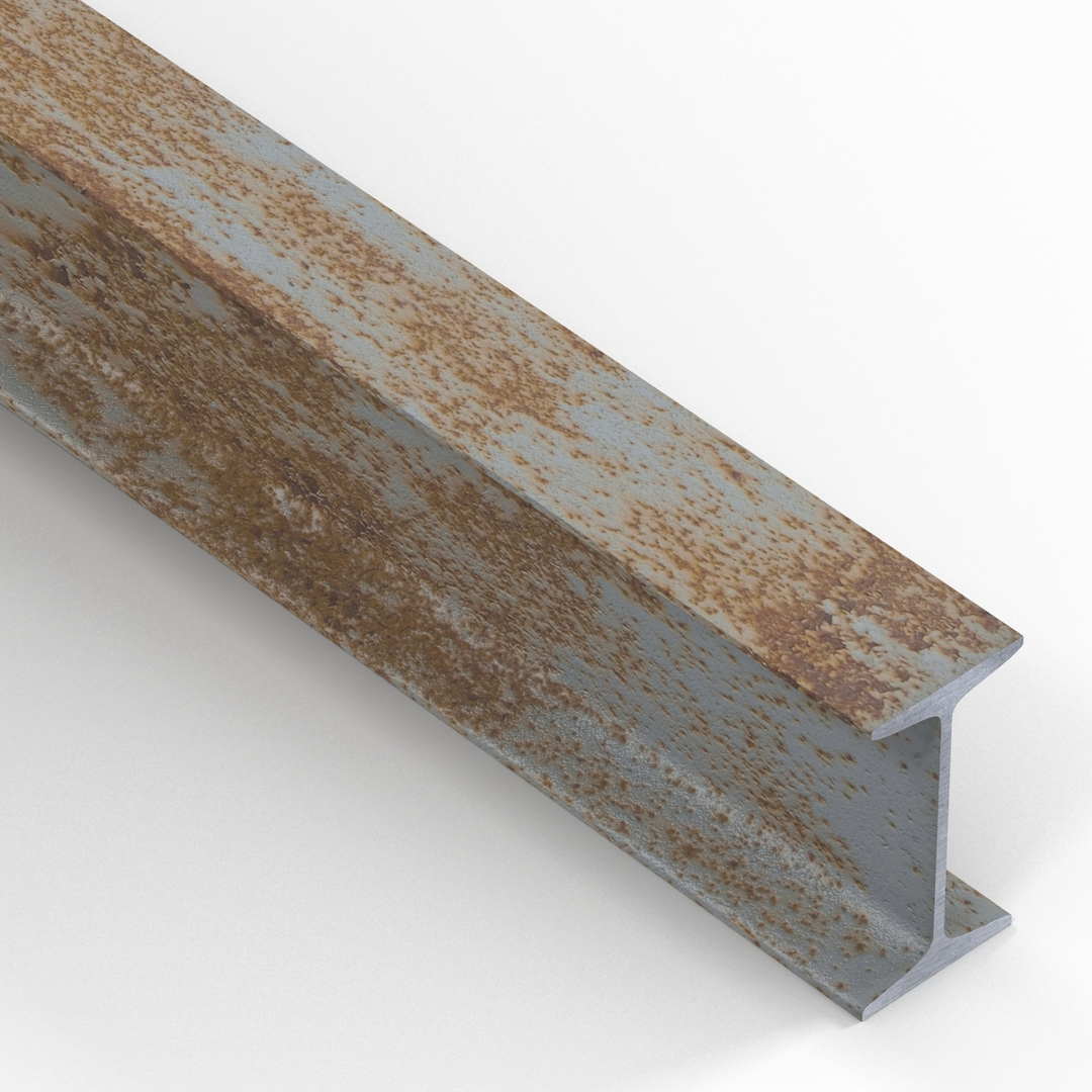 3d model iron beam 3