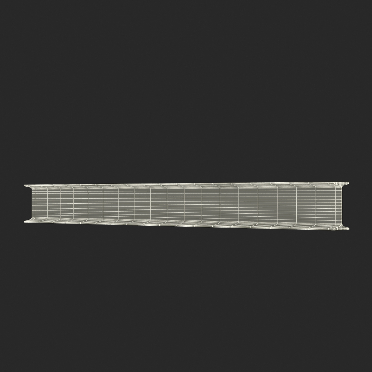 3d model iron beam 3