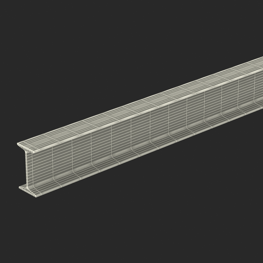 3d model iron beam 3