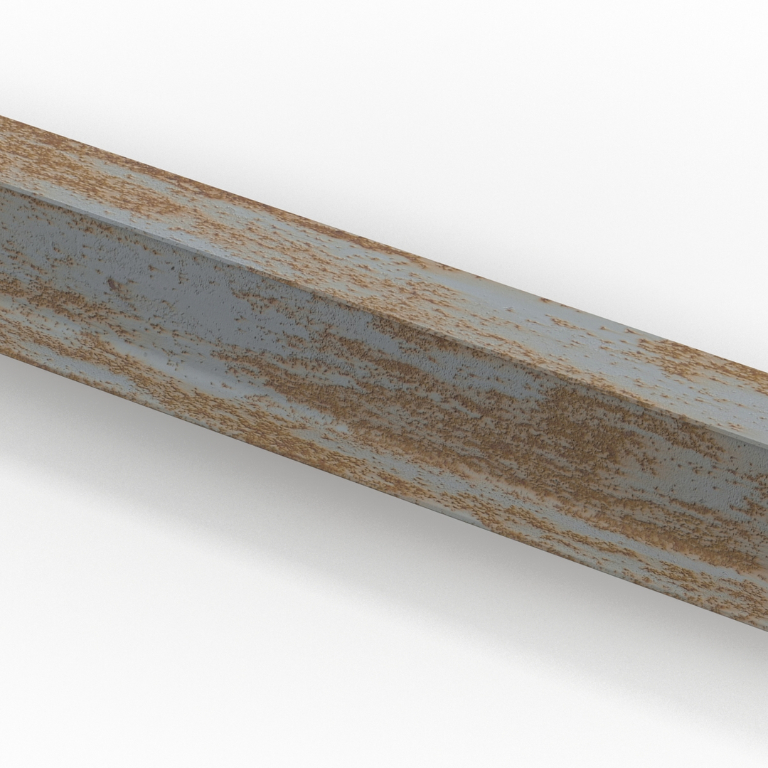 3d model iron beam 3