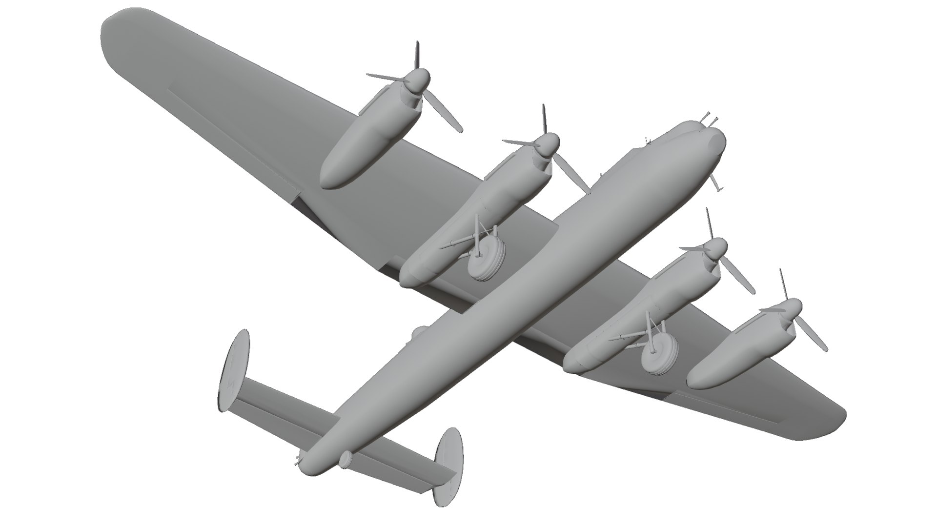 Airplane Avro-Lancaster 3D - TurboSquid 2101517